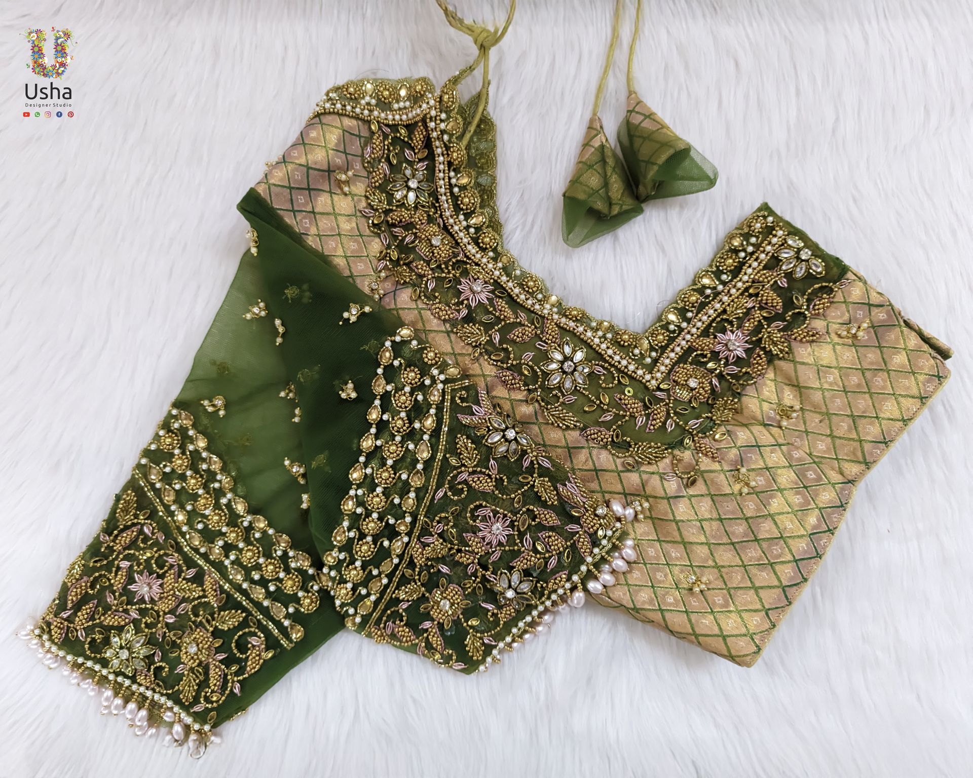 Bridal Aari Blouses I Usha Designer Studio